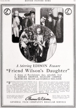 Friend Wilson's Daughter (1915) movie posters