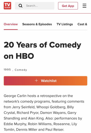 20 Years of Comedy on HBO (1995) movie posters