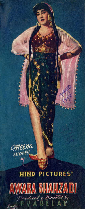 Awara Shehzadi (1956) movie posters